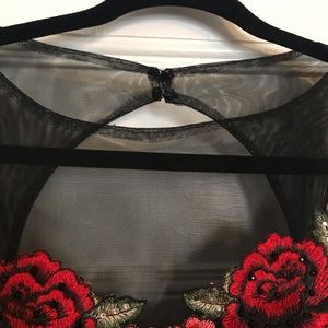 Cachet | Dresses | Beautiful Prom Dress Rose Top Black Bottom Size 2 ...